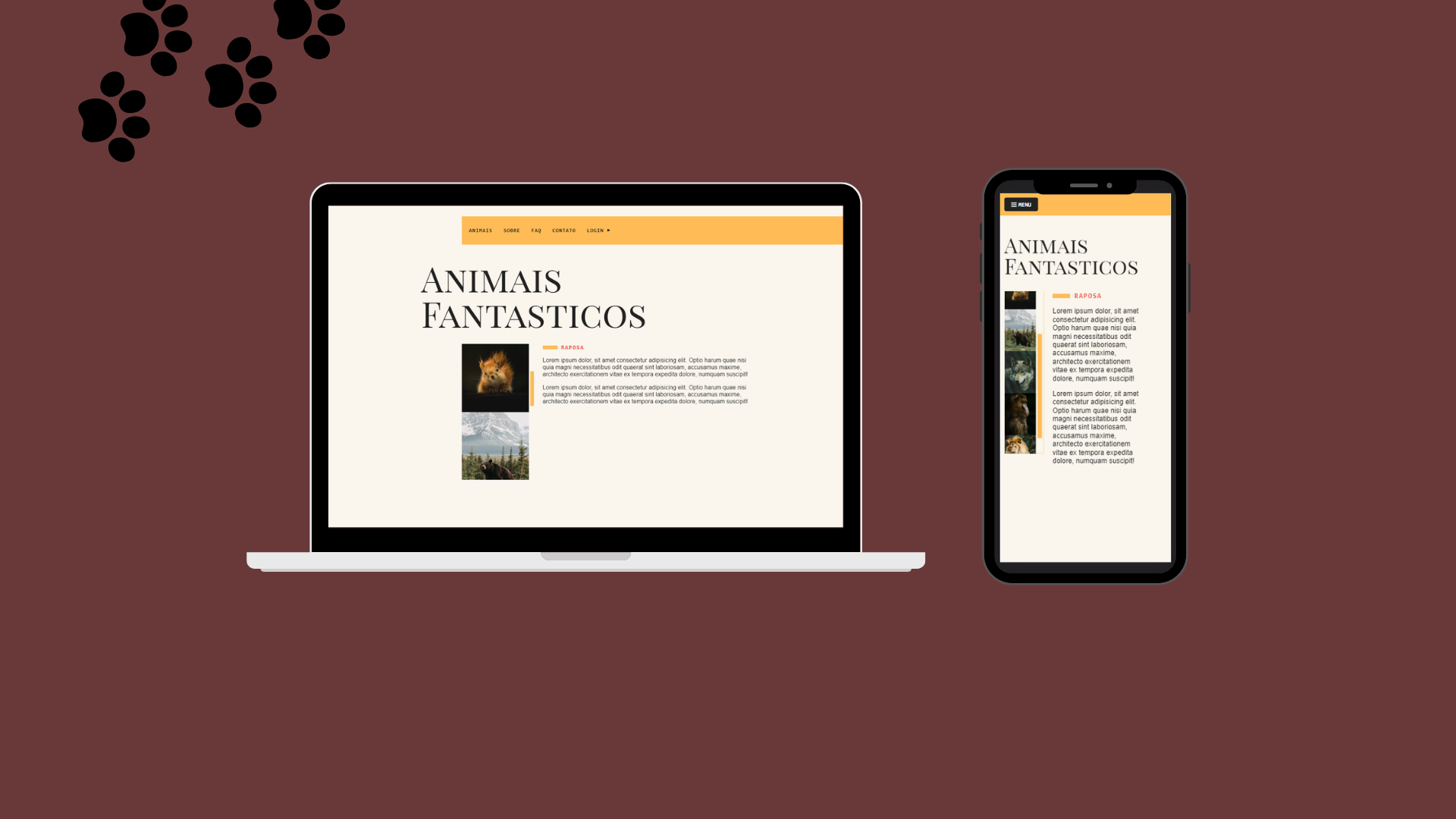 GitHub - GianManzo/fantastic-animals: finishied studies js Origamid