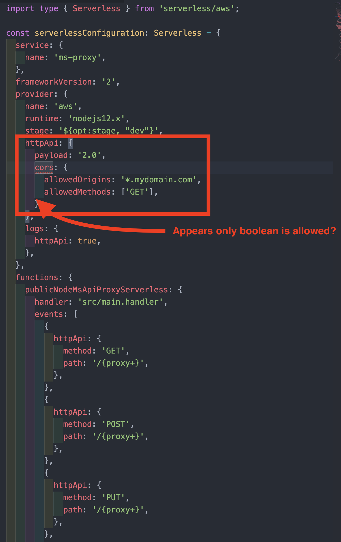 CORS is not working and doesn't support httpAPI · Issue #8974 ...