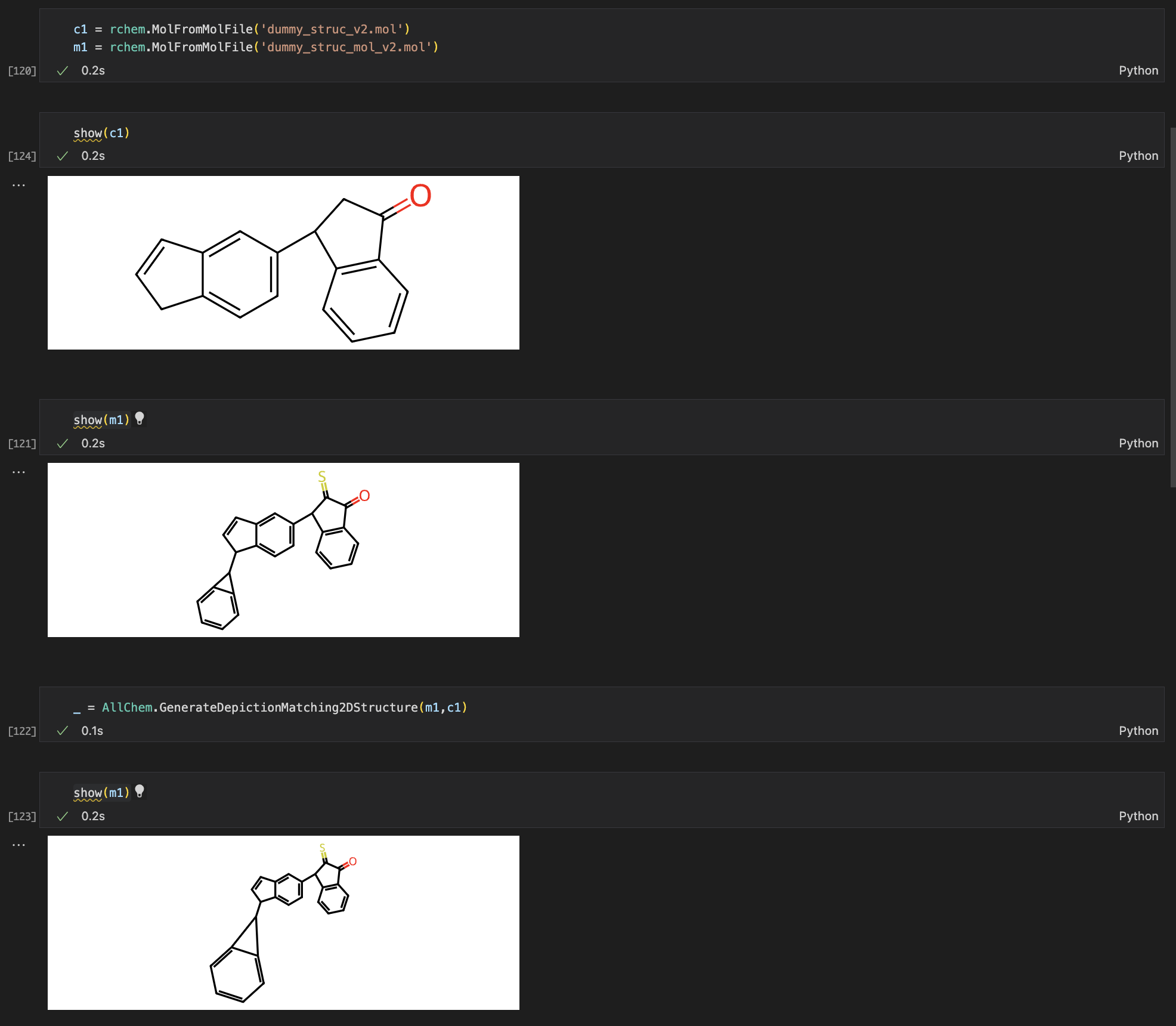 GenerateDepictionMatching2DStructure function enlarges aligned structure · rdkit rdkit ...