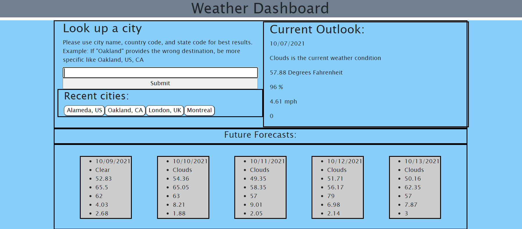 GitHub - TylerBYeager/weather-dashboard: A weather dashboard app that ...