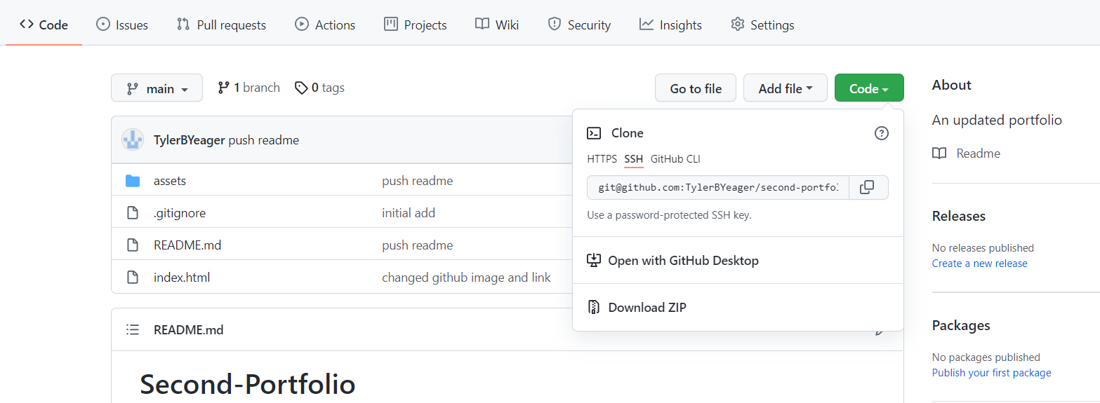 GitHub - TylerBYeager/second-portfolio: An updated portfolio