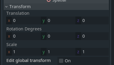 Expose global transform in editor for 3D Nodes · Issue #4530 · godotengine/godot-proposals · GitHub