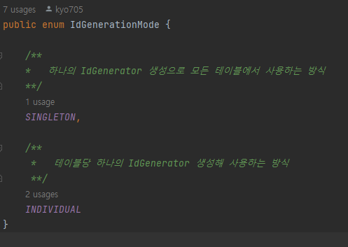 GitHub - kyo705/id-generation: Spring & JPA 환경에서 사용 가능한 DBMS에 독립적인 자동 ...