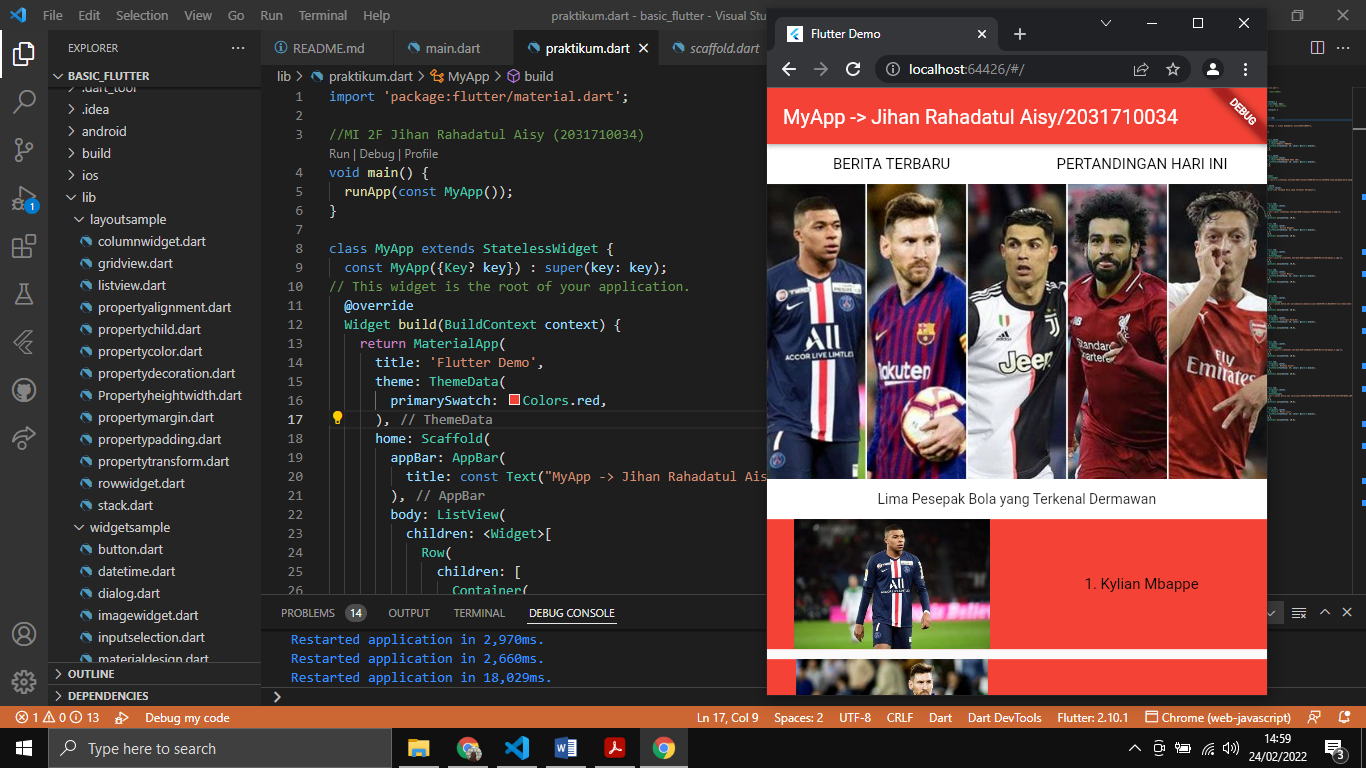 GitHub - Jihanra/02-basic-flutter: Pemrograman Mobile