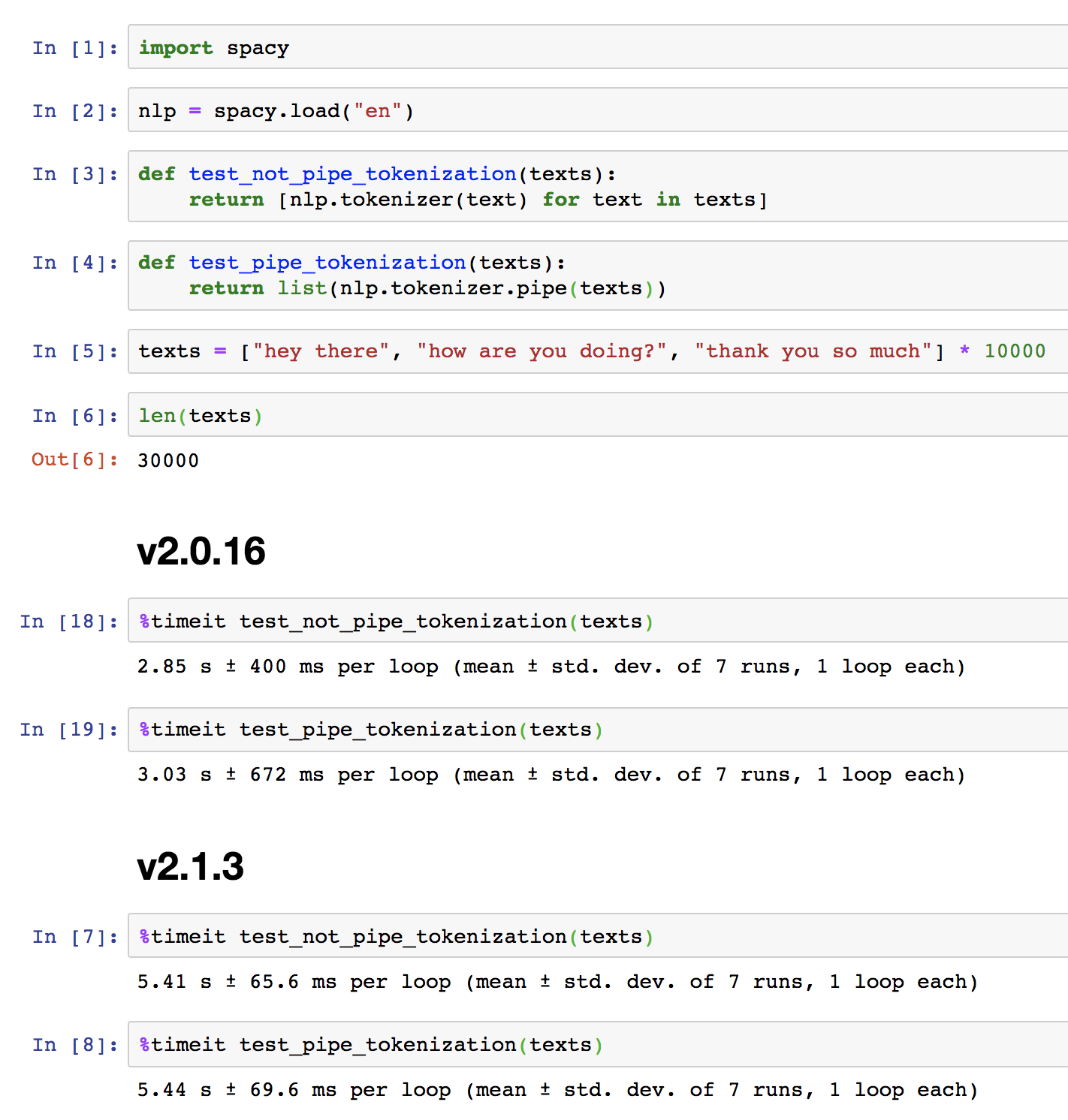Tokenizer is slower in 2.1.3 relative to 2.0.16 · Issue #3606 ...