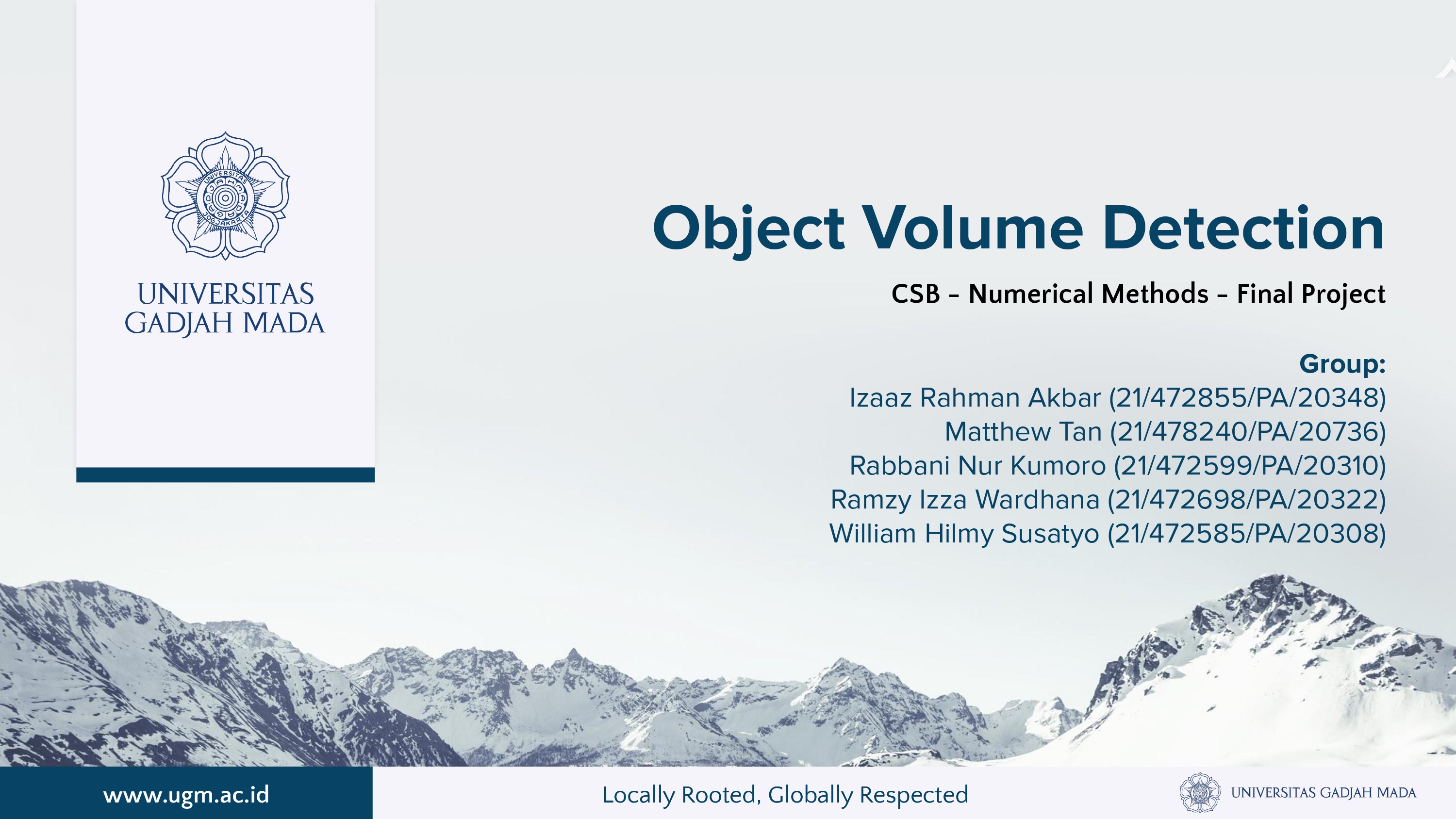 Github Ramzyizza3d Object Volume Estimation Using Numerical Methods 1353
