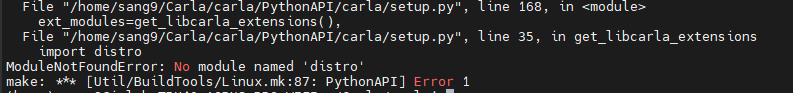 No Modle Named Distro · Issue 6364 · Carla Simulatorcarla · Github