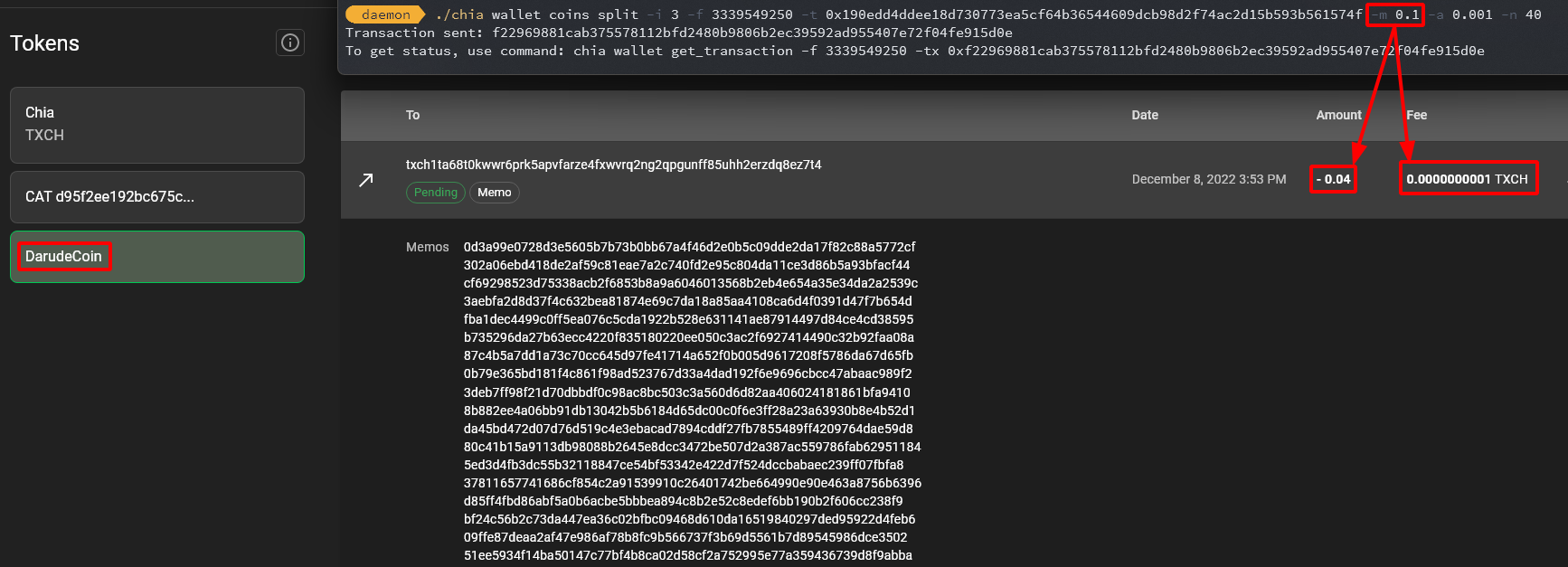 "Coinsplitting: fees showing up in transaction list as a different fee than specified." · Issue ...