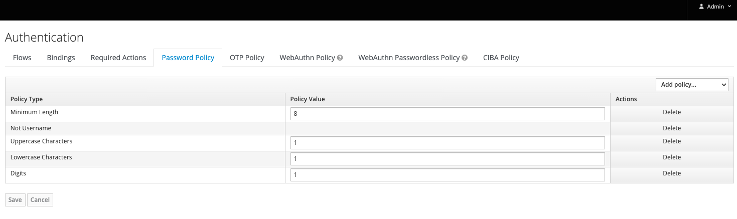 Password policy not applied during password reset · Issue #11111 · keycloak/keycloak · GitHub