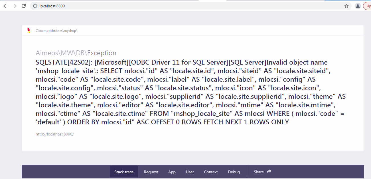 Amieos with MSSQL · Issue #412 · aimeos/aimeos-laravel · GitHub