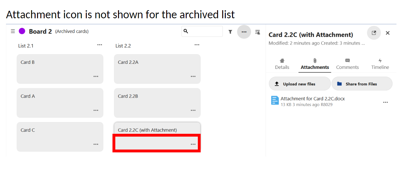 Attachment icon is not shown on the archived cards · Issue #3678 · nextcloud/deck · GitHub