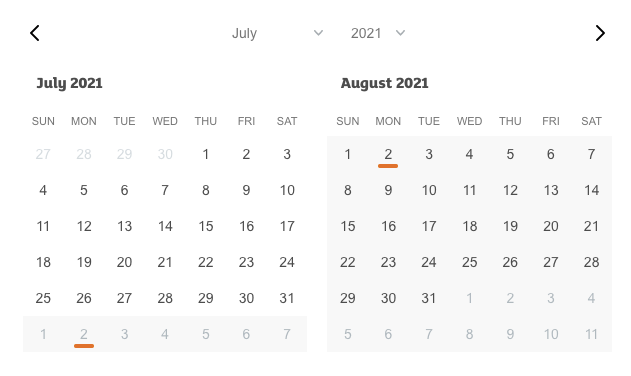 Setting The shownDate Prop On Does Not Seem To Be Doing Anything 