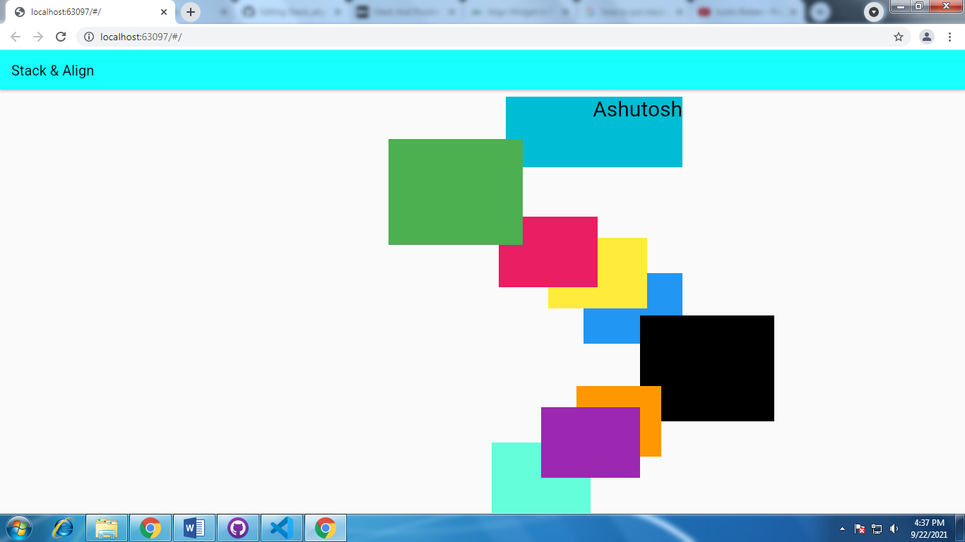 GitHub - ashutoshdav/Stack_align: designing using stack and align