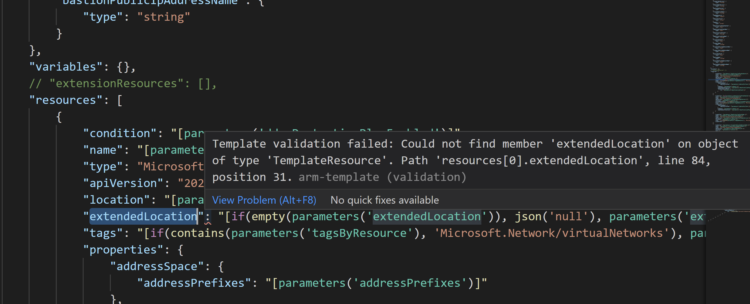 Snippets need to use updated apiVersions to show extendedLocation property in resources · Issue ...
