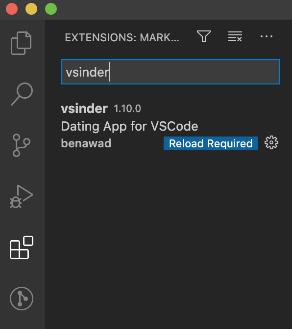 Unable to find in market place · Issue #56 · benawad/vsinder · GitHub