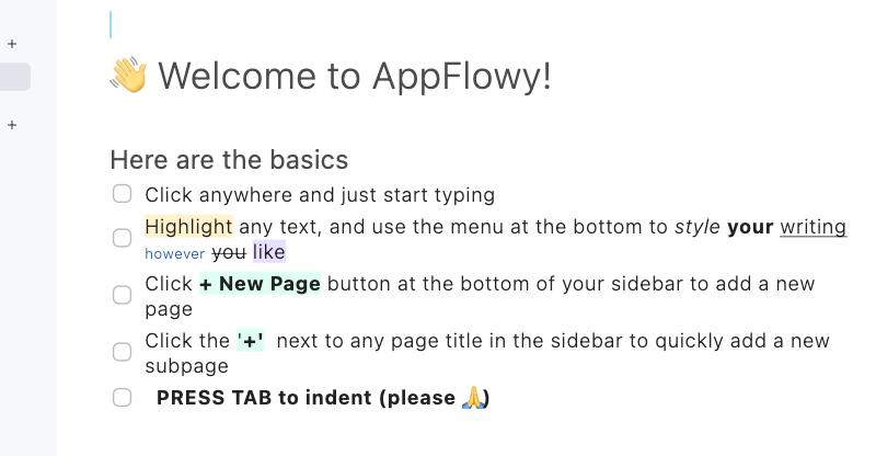 [FR] Allow to indent checklist items · Issue #124 · AppFlowy-IO/AppFlowy · GitHub