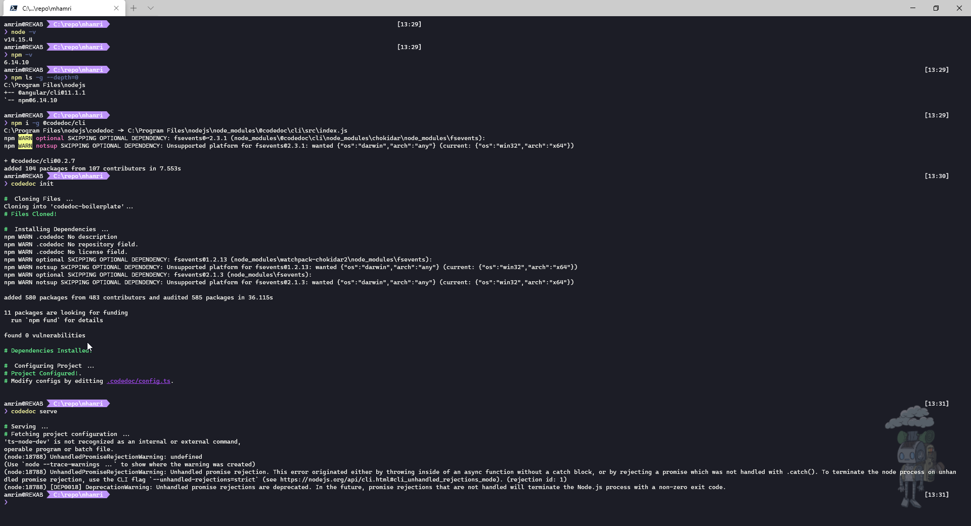 codedoc serve doesn't work · Issue #97 · CONNECT-platform/codedoc · GitHub
