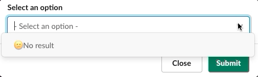 No result shown before gathering any results from external_select with min_query_length equal to ...