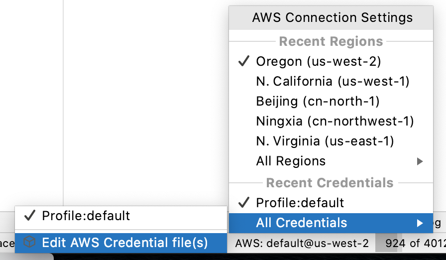 Retry does not re-read credentials file · Issue #2275 · aws/aws-toolkit-jetbrains · GitHub
