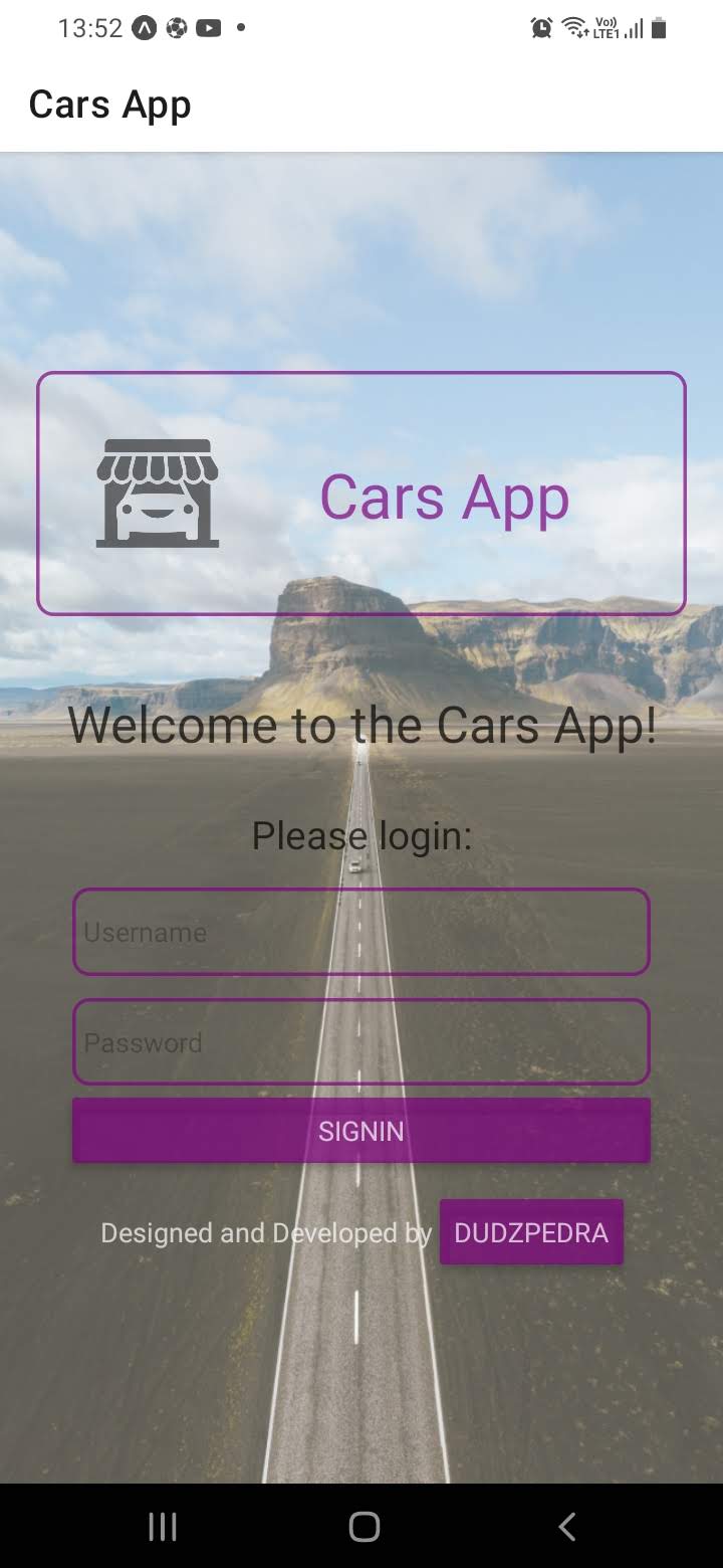 GitHub - dudzpedra/react-native-car-app: A React Native app with Expo CLI, Context API, external ...