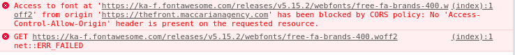 CORS header 'Access-Control-Allow-Origin' missing · Issue #17402 · FortAwesome/Font-Awesome · GitHub