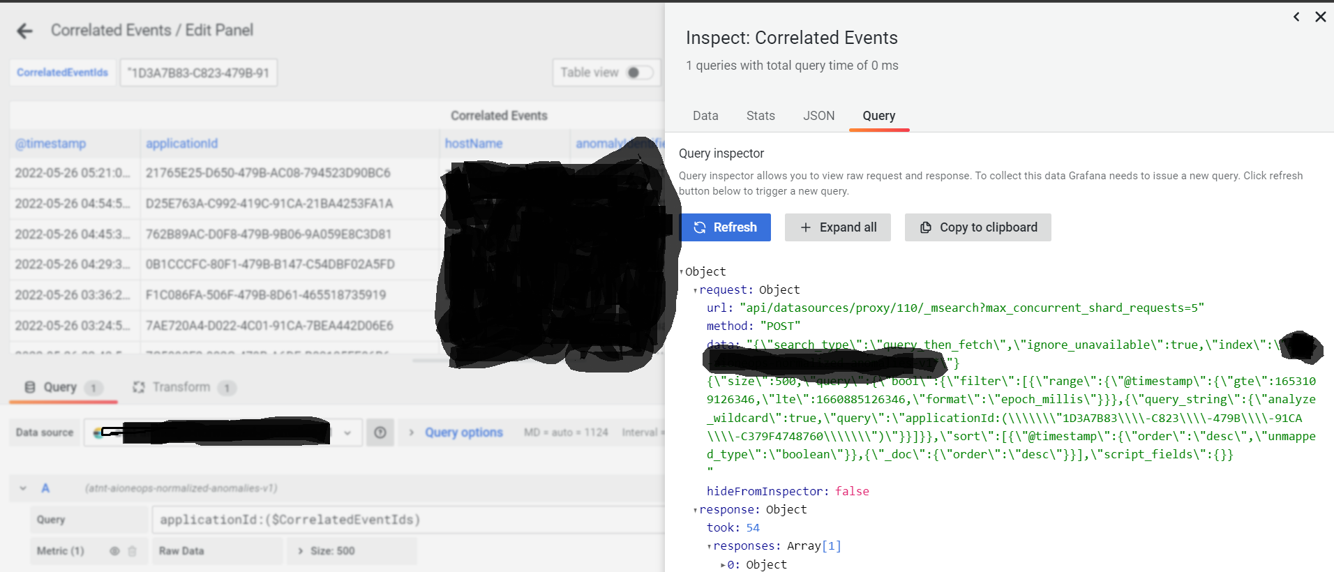Grafana Template variable values not getting applied in the Pod Query and returning wrong ...