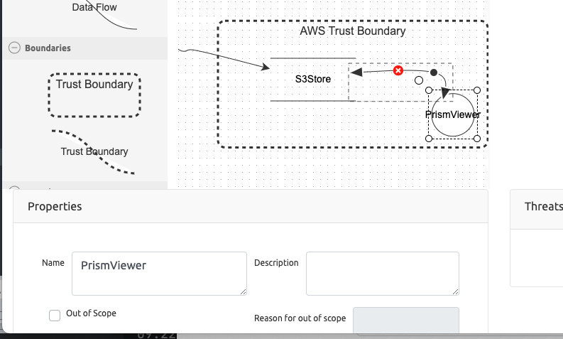 New Data Flow Does Not Show Property Editor · Issue 666 · Owasp Threat