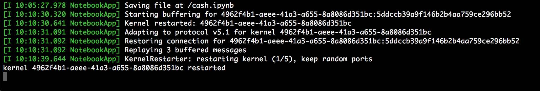 jupyter kernel dies when using gspread - no tracebacks · Issue #567 · burnash/gspread · GitHub
