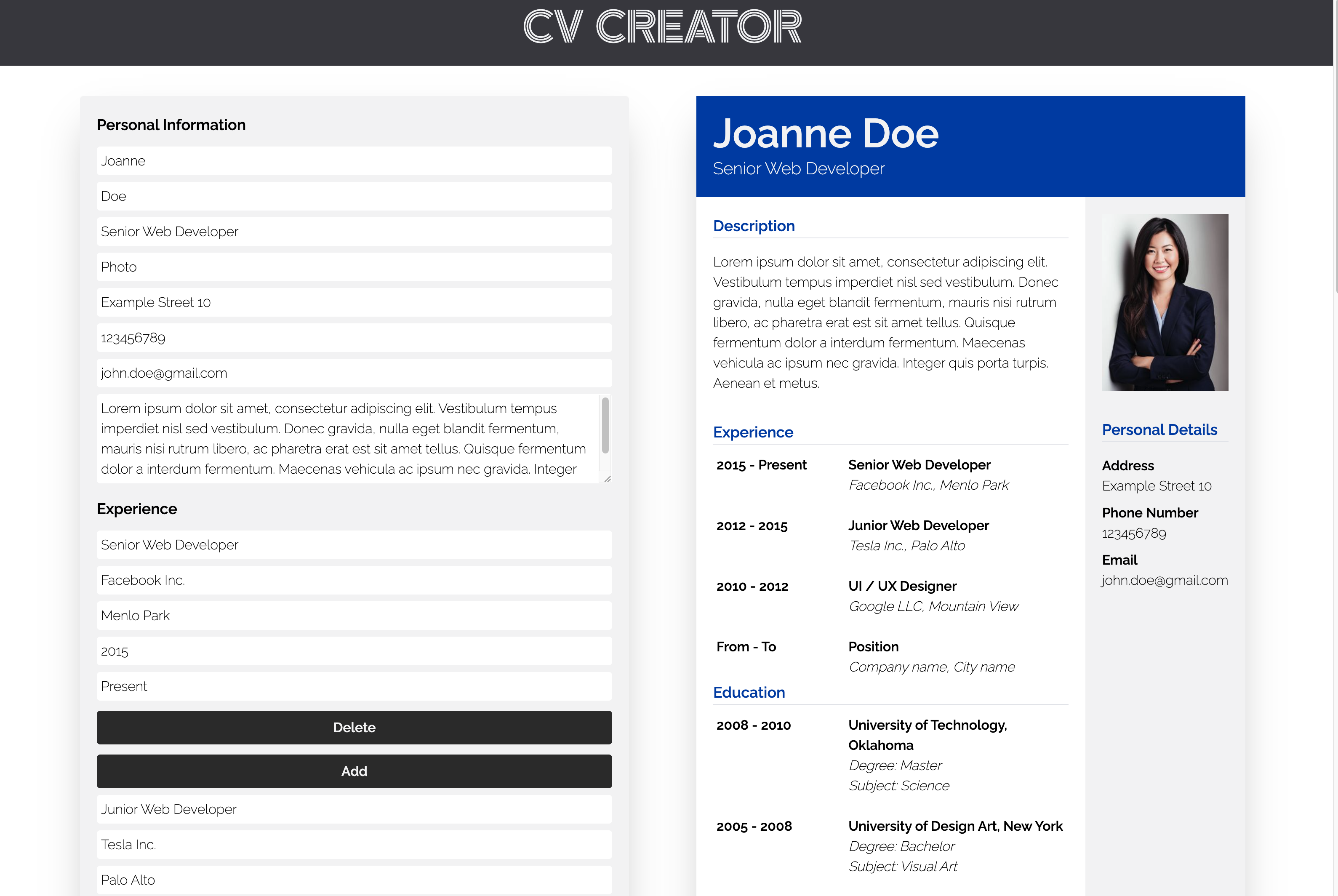 GitHub - shivsgkashyap/cv-app