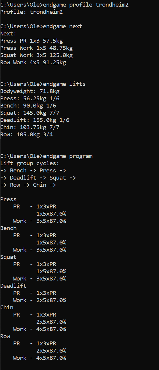 GitHub - OleAndreasER/Endgame: Server and command line tool for managing training logs with ...