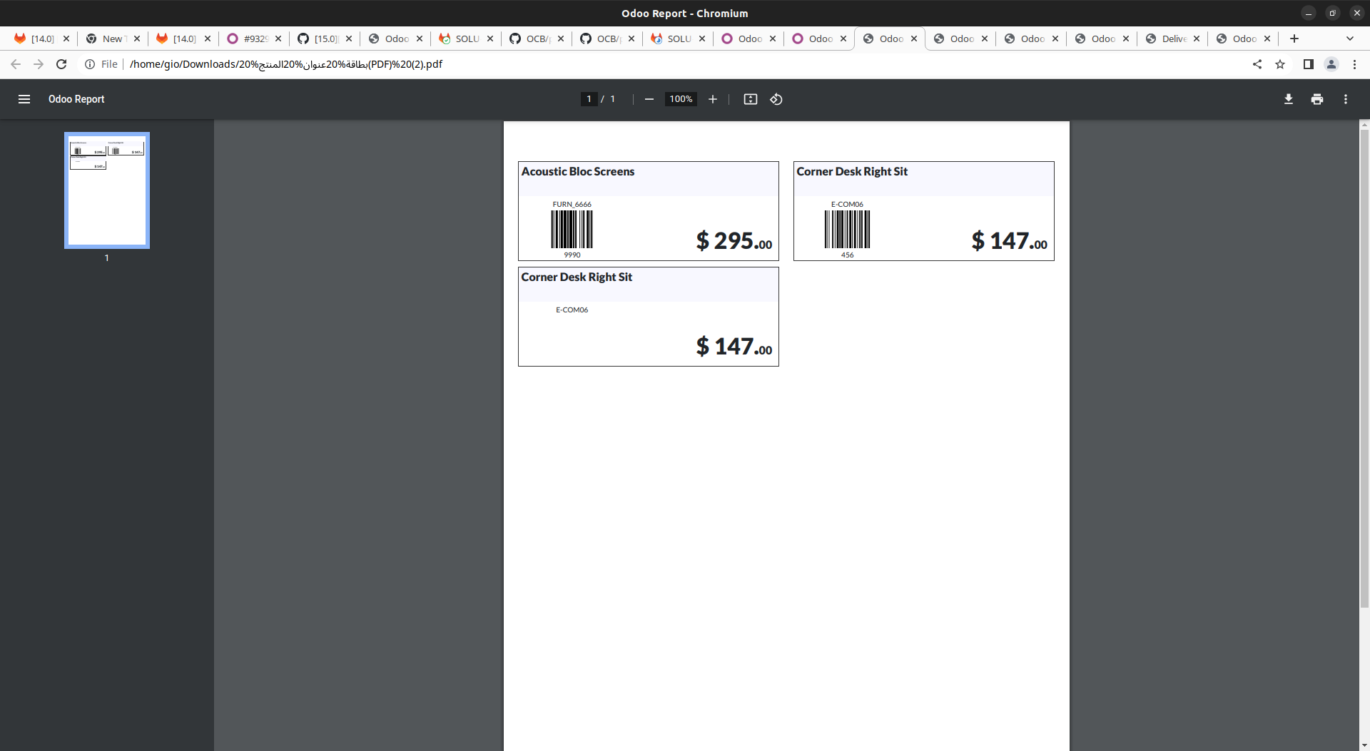 [15.0][BUG] unexpected print label results when printing labels on WH ...
