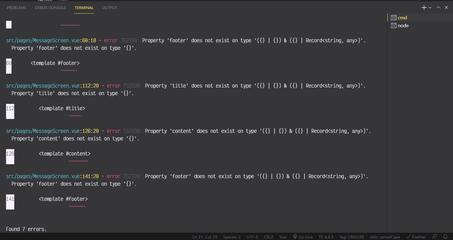 Property 'footer', 'header', 'title' does not exist on type. · Issue #1653 · primefaces/primevue ...