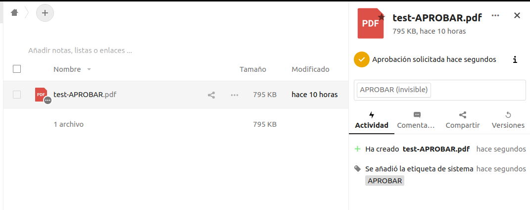 the approval flow is not triggered when adding the pendding tag Via the Files Automated Tagging ...