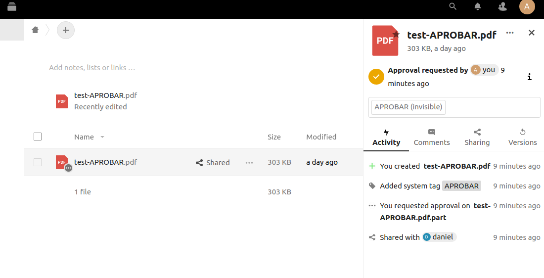 the approval flow is not triggered when adding the pendding tag Via the Files Automated Tagging ...