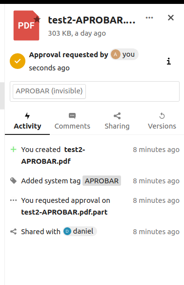 the approval flow is not triggered when adding the pendding tag Via the Files Automated Tagging ...