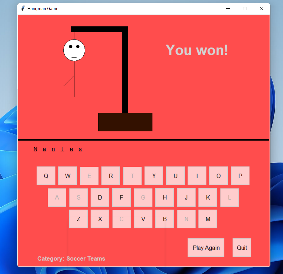 GitHub - Isss11/Hangman-Game: This was my summative assignment that I programmed in grade 11. It ...