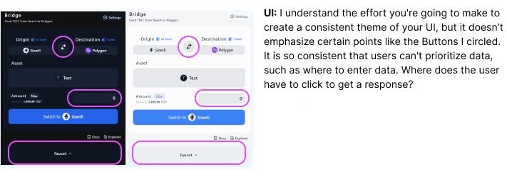 UI visual tweaks (color, button, etc) · Issue #2321 · connext/monorepo · GitHub