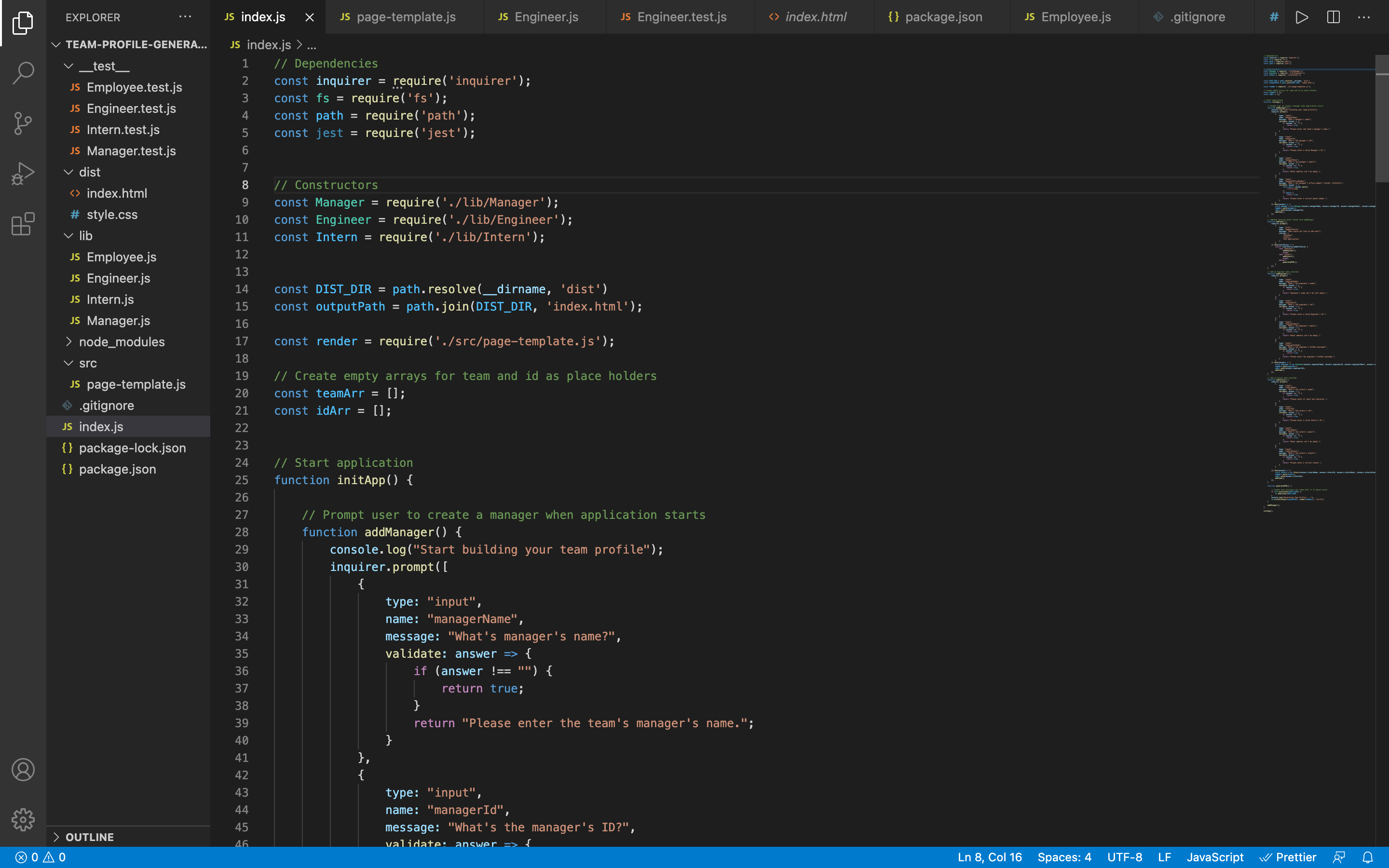 GitHub - hoapham96/Team-Profile-Generator