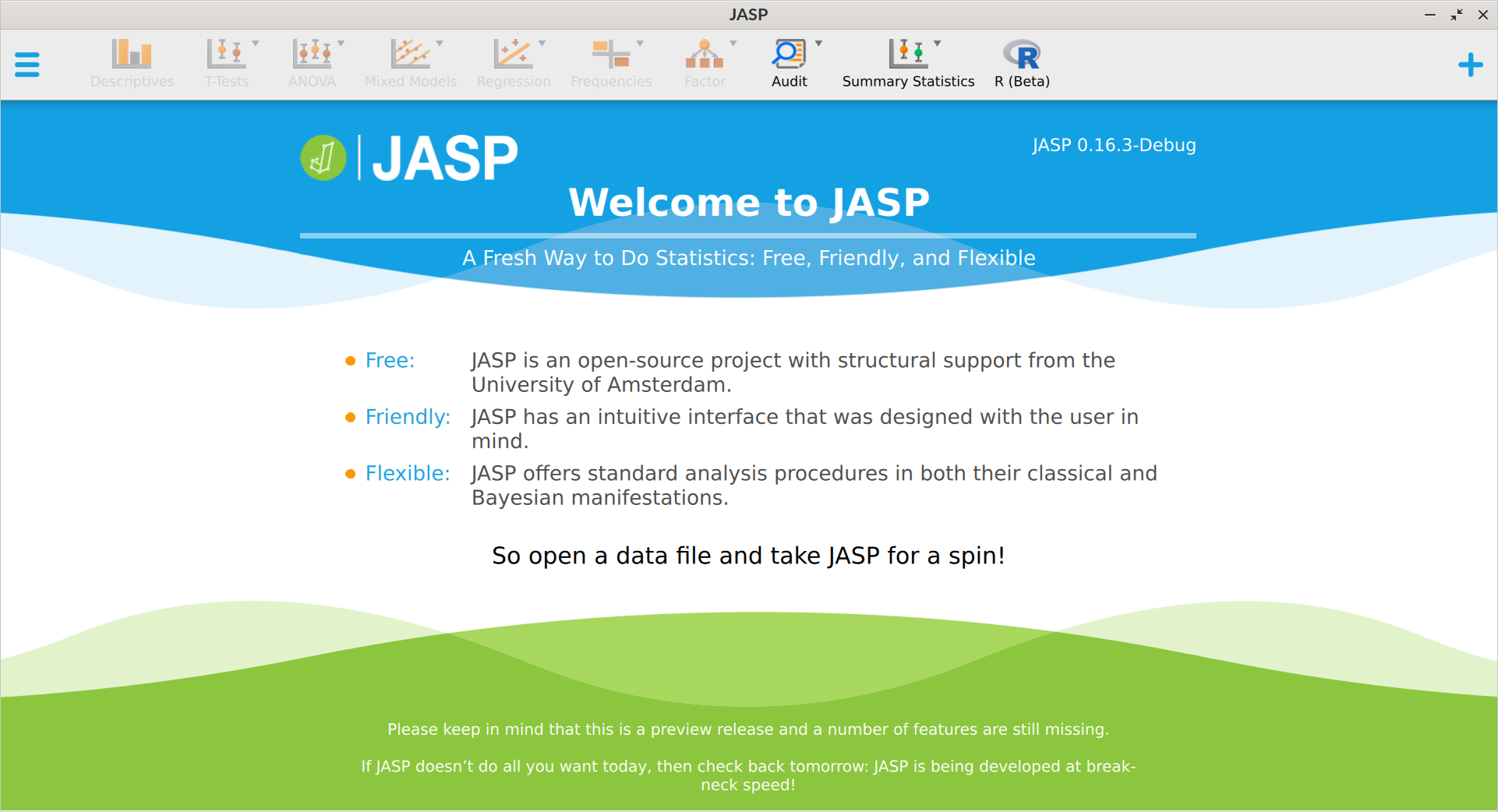 [Bug]: Tabs & Menu missing in main window (Flatpak under EndlessOS) · Issue #1833 · jasp-stats ...