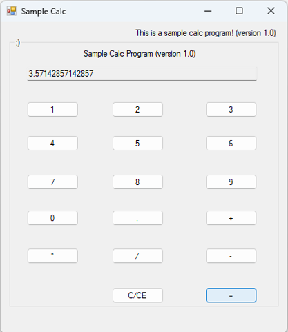 GitHub - subinkhullar/Windows_Calc: An endless mode simple calculator app for Windows using C#