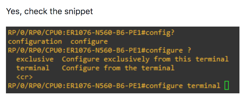 send_config_set not working with IOS XR due to abbreviated "config term" command on IOS-XR 7.0 ...