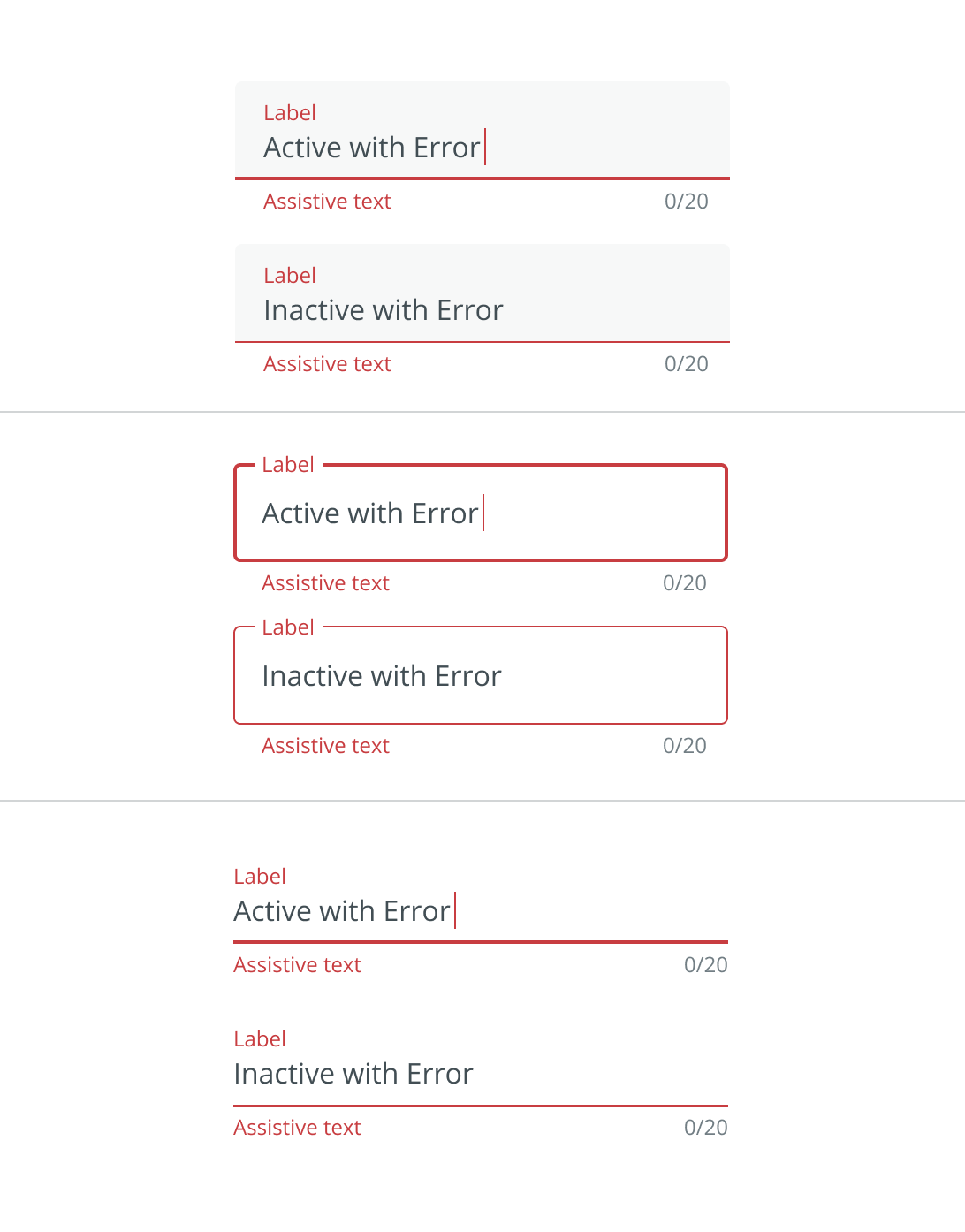 Change error state text field border stroke depends on if certain thing is active or inactive ...