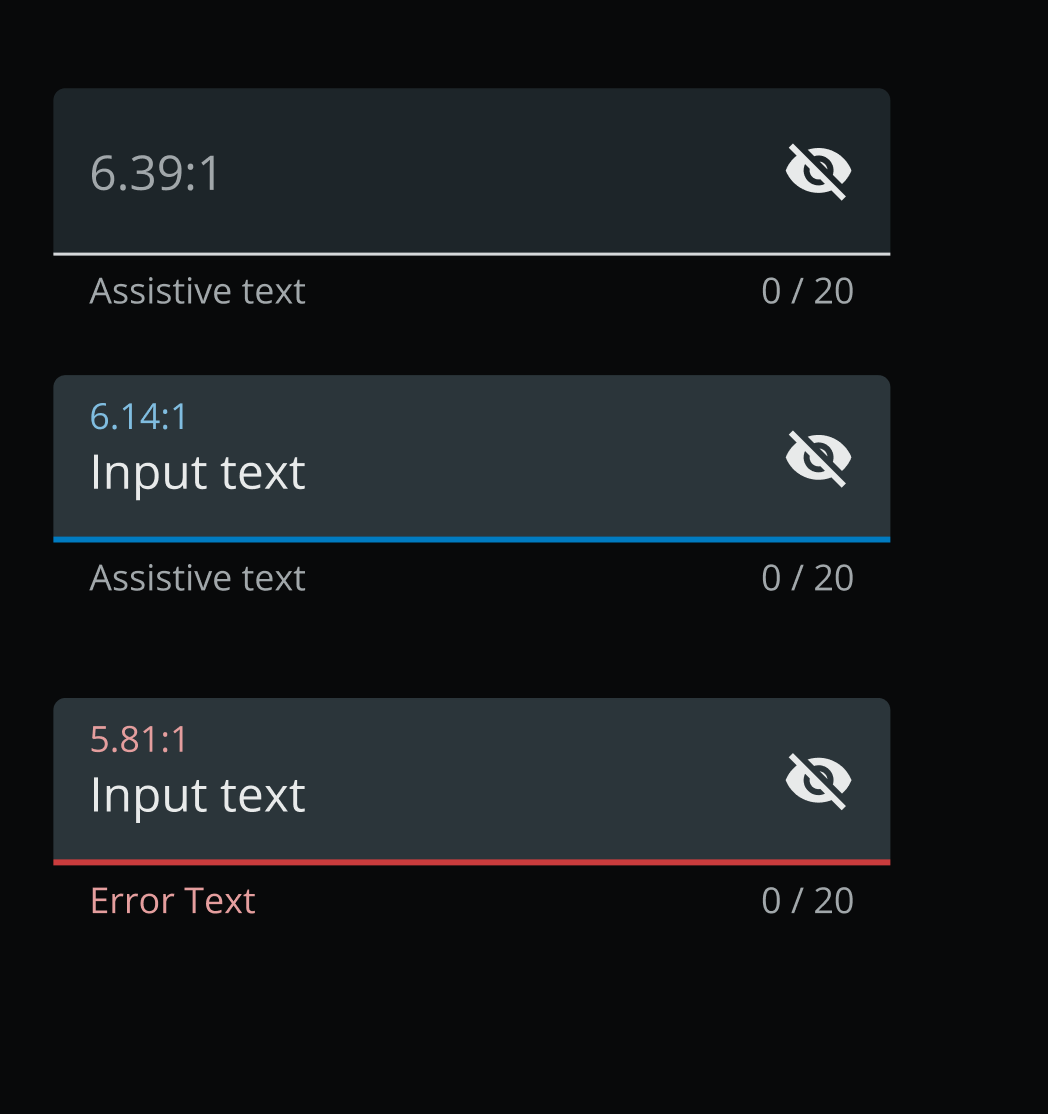 Dark Theme Input Hint Text Inconsistencies · Issue #125 · brightlayer-ui/themes · GitHub