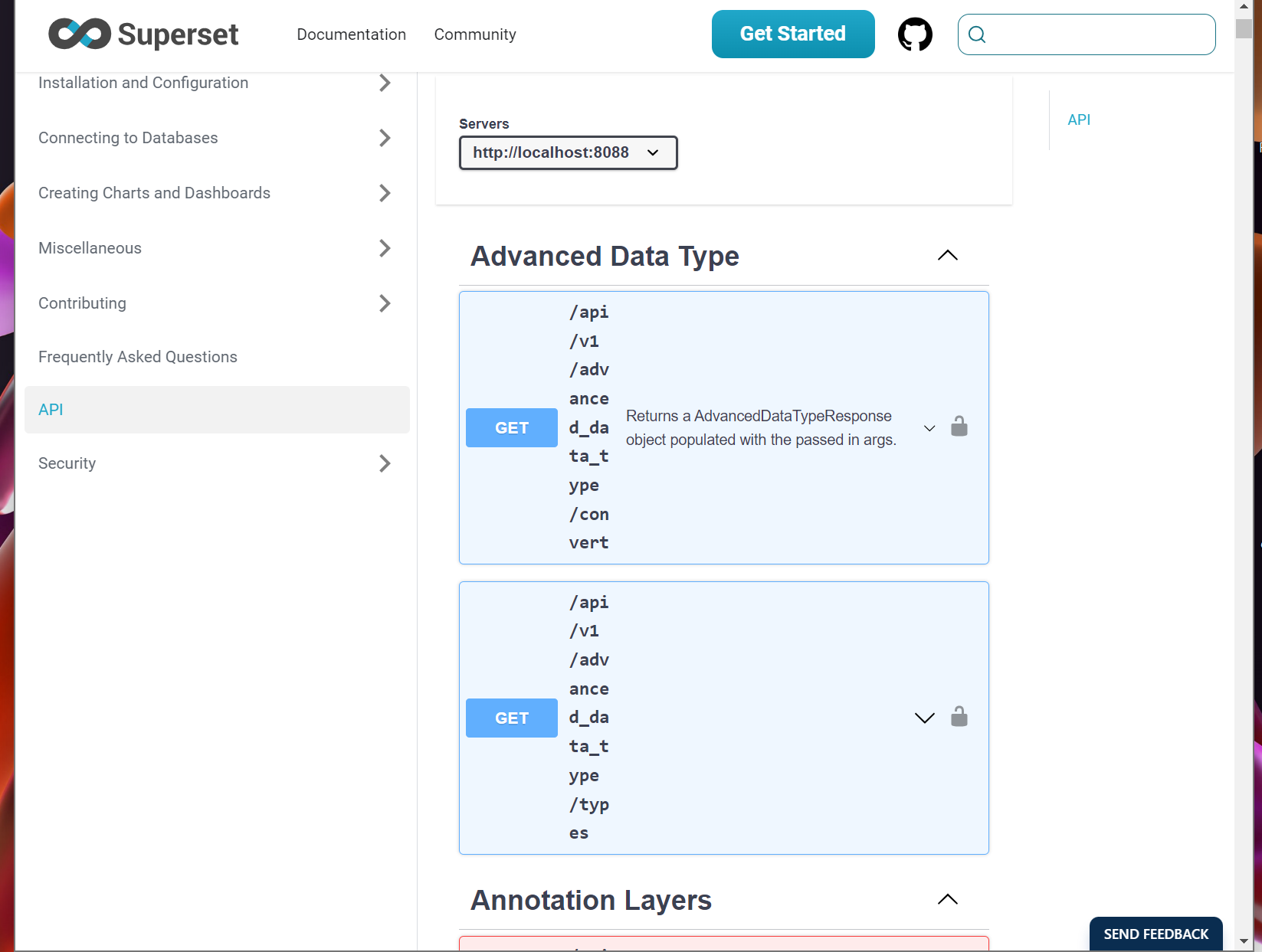 Fix the APIs text at screensize 1000px · Issue #25777 · apache/superset · GitHub