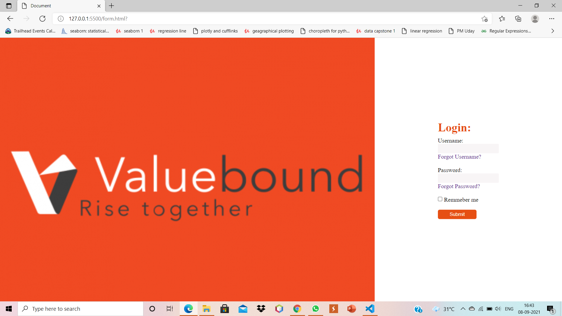 GitHub - rupeshs-vb/Login-Page: Assignment for login page