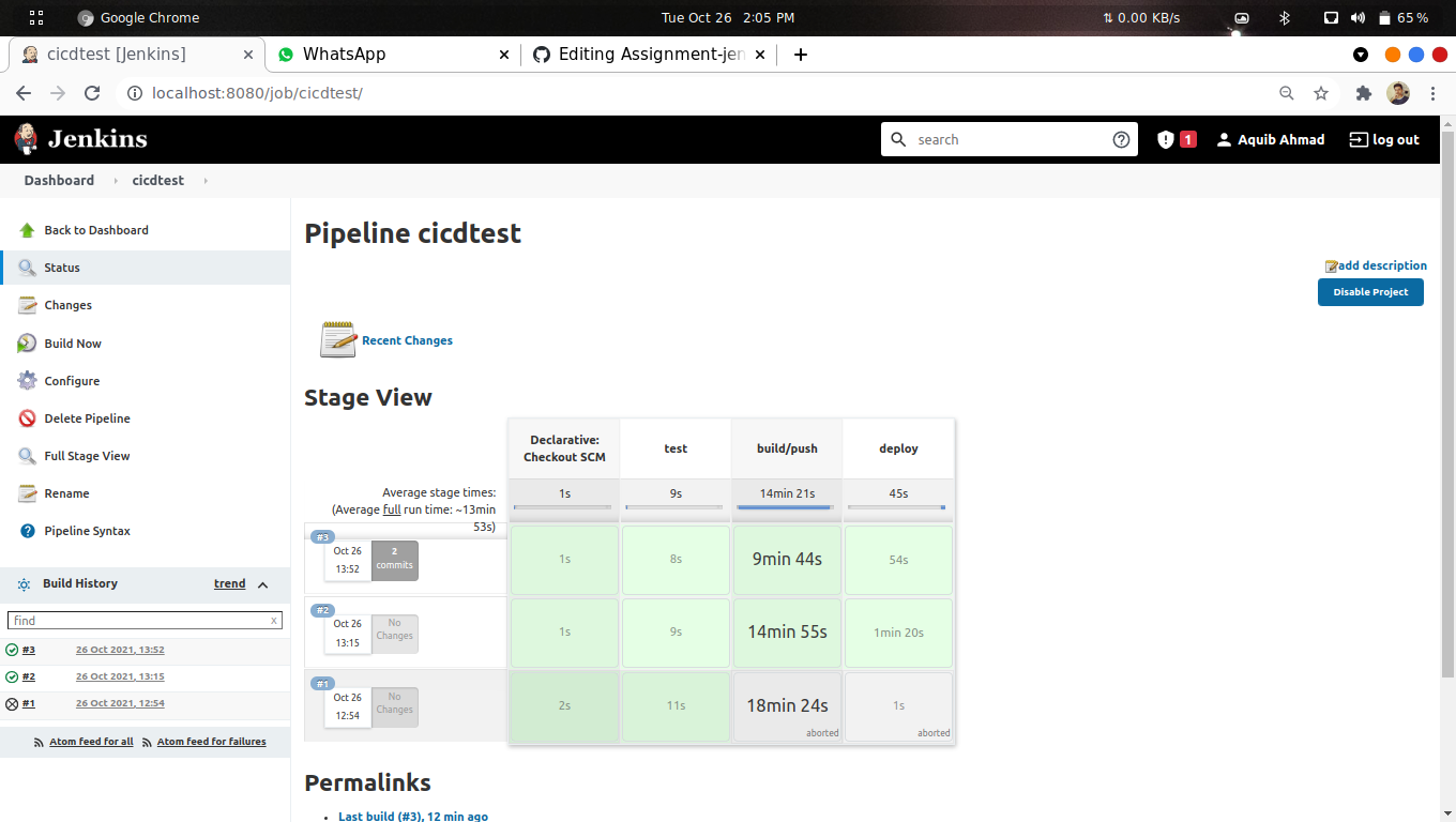 Github Aquibahmad Vbassignment Jenkins Ci Cd Pipeline Using Jenkins 