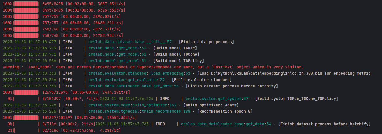 Is it normal for dataloader to run so slowly? · Issue #83 · RUCAIBox/CRSLab · GitHub