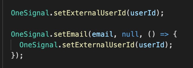 Correct way of calling setExternalUserId and setEmail for both email and push · Issue #1376 ...