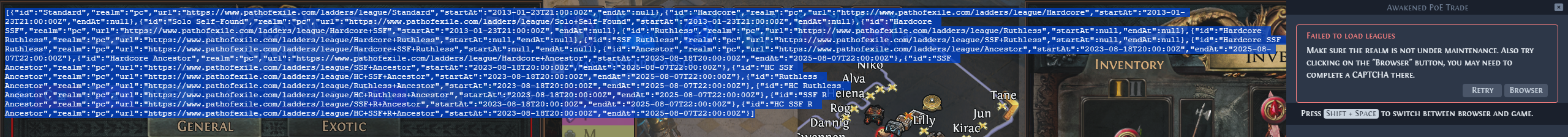 Failed to Load Leagues · Issue #1133 · SnosMe/awakened-poe-trade · GitHub
