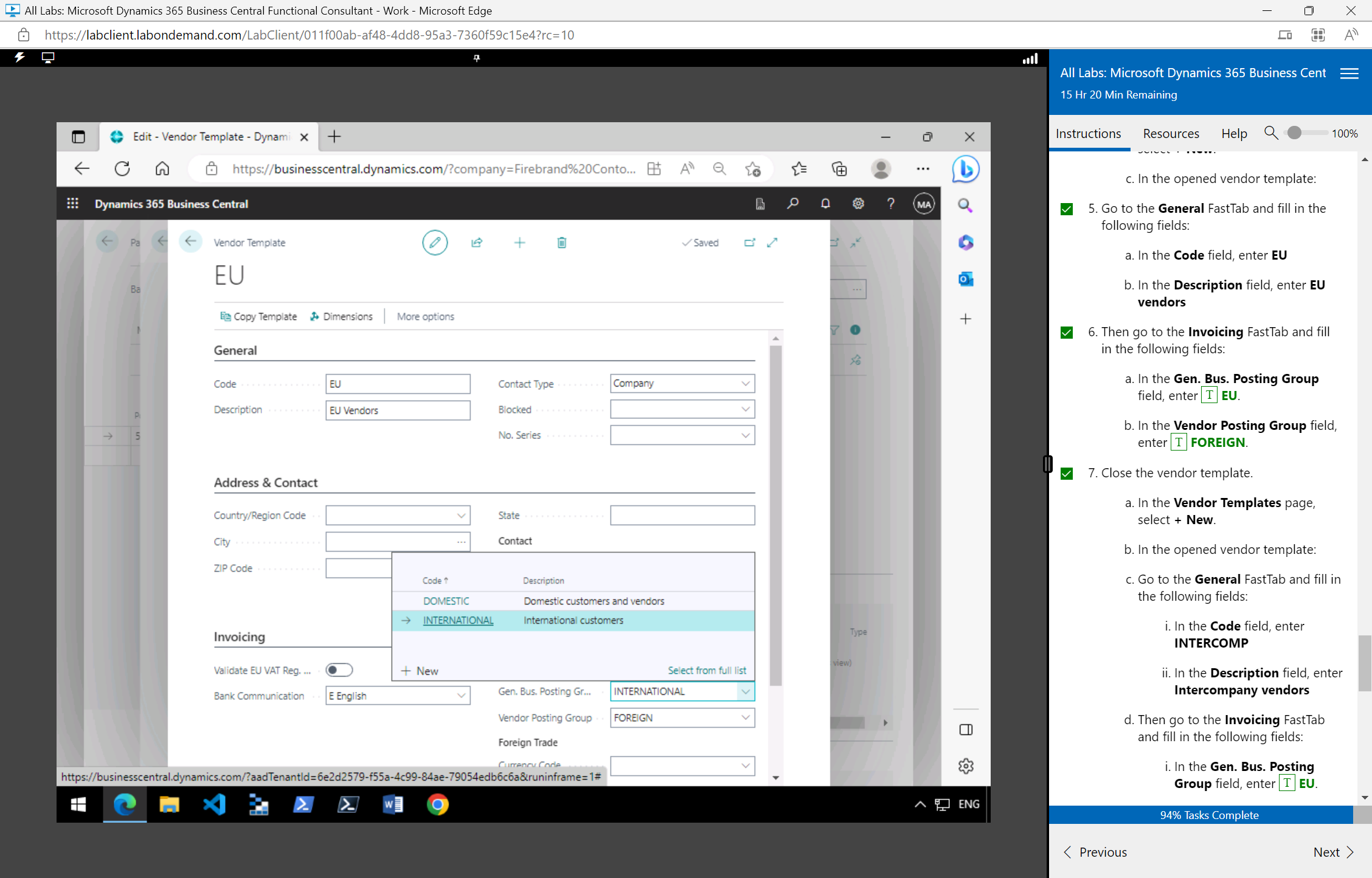 Lab 3.5 - Purchases & Payables setup - exercise 3 - incorrect instructions · Issue #185 ...